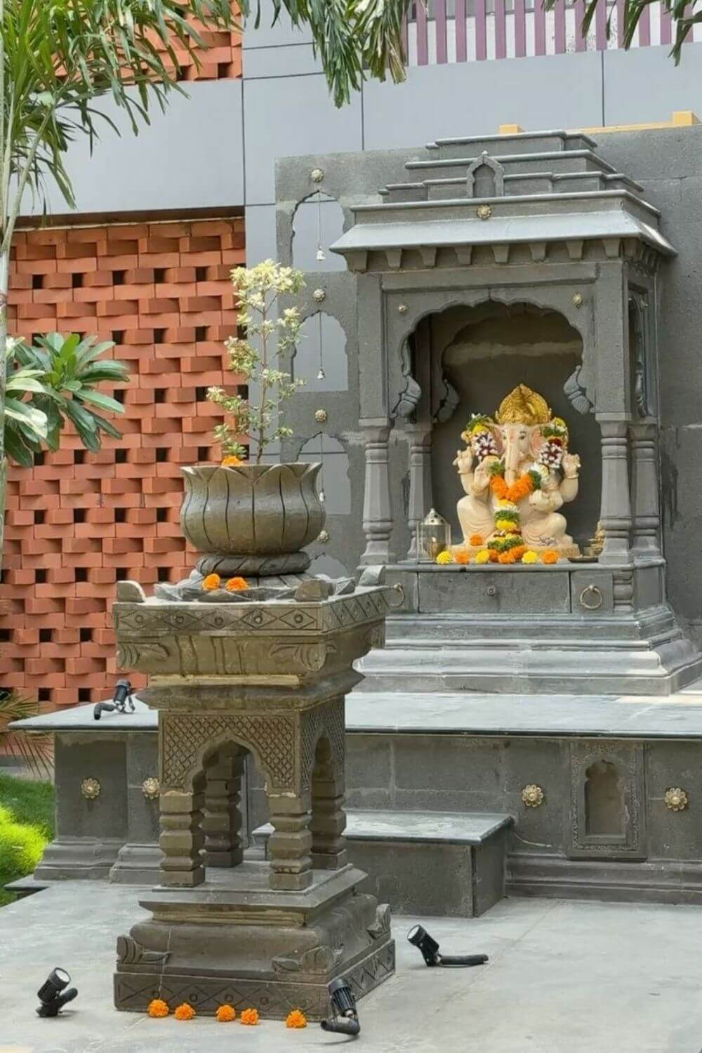 Why Keep a Tulsi Plant with an Idol? - The Stone Studio