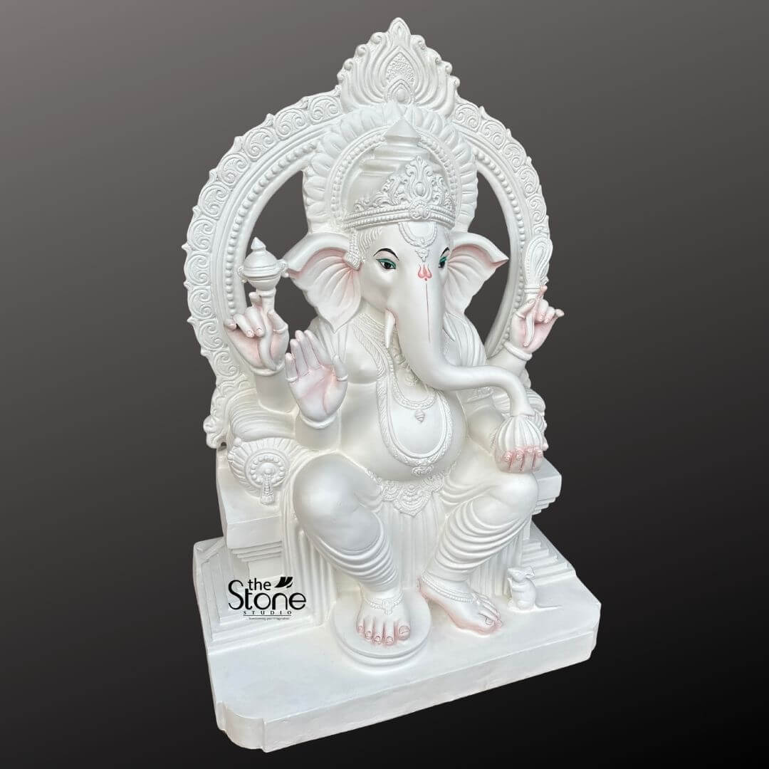 Lord Ganesha Fibre Statue 3 Feet : Buy Best Idol - The Stone Studio