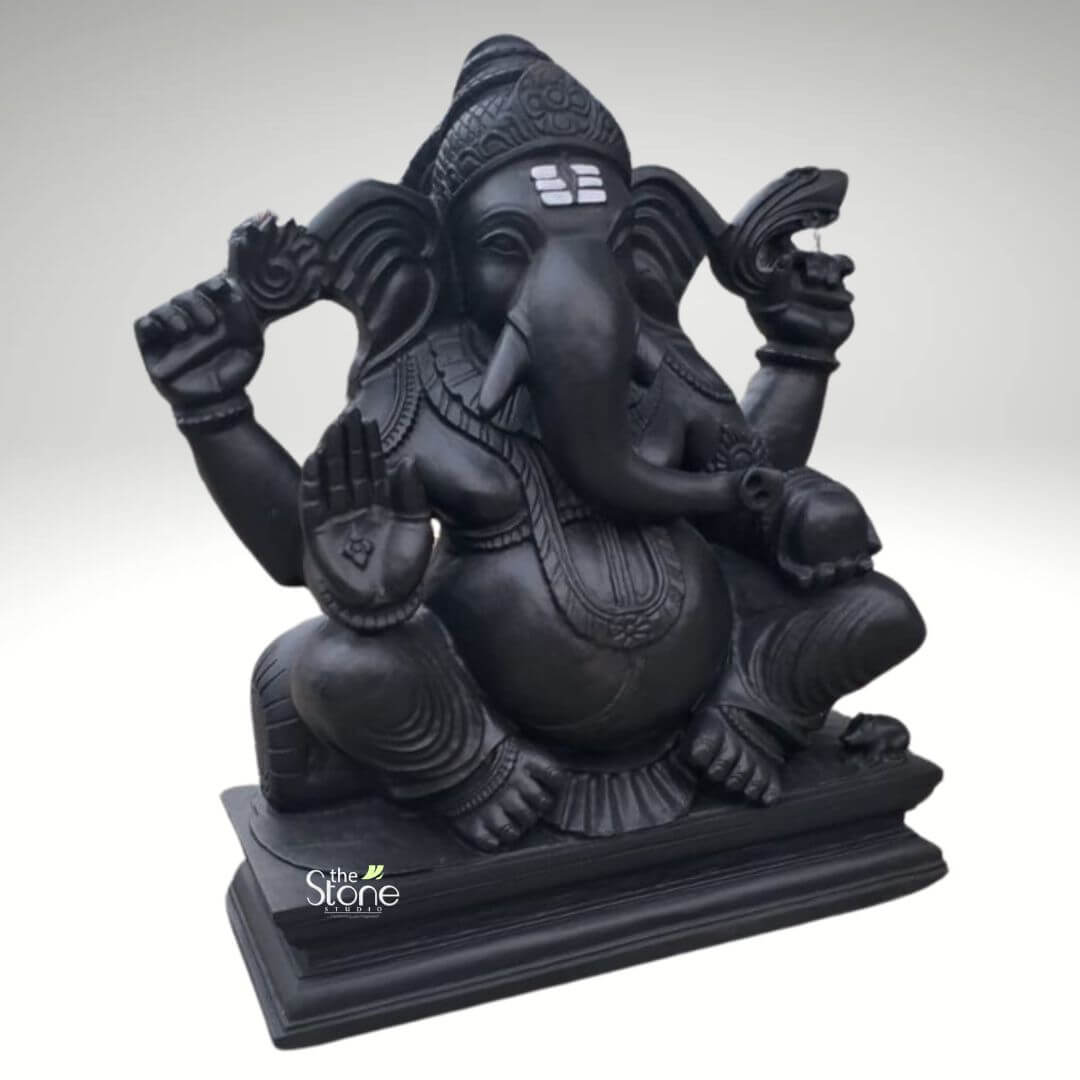 Ganesha Idol for Temple 2.5 Feet: Buy Best Idol - The Stone Studio
