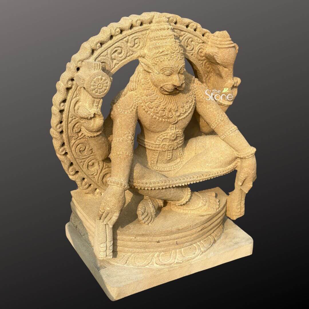 Lord Narasimha Stone Statue 30":Buy Best Idol - The Stone Studio