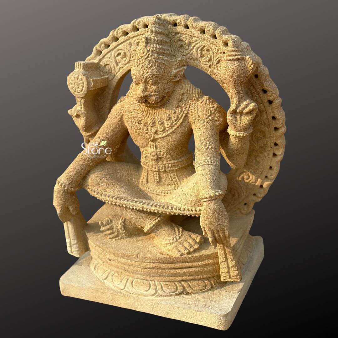 Lord Narasimha Stone Statue 30":Buy Best Idol - The Stone Studio