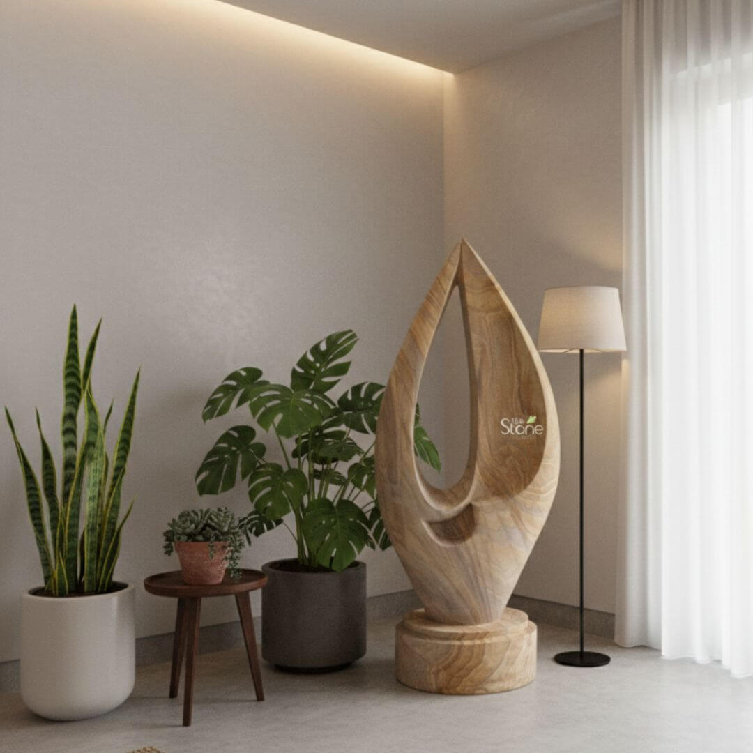 Abstract Sandstone Garden Sculpture 4.5ft :Best - The Stone Studio