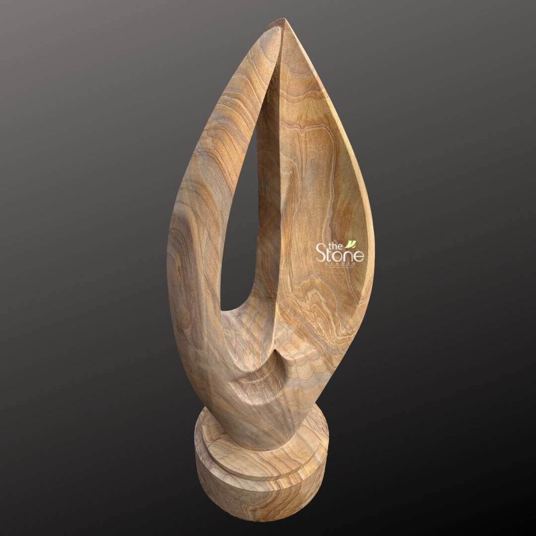 Abstract Sandstone Garden Sculpture 4.5ft :Best - The Stone Studio