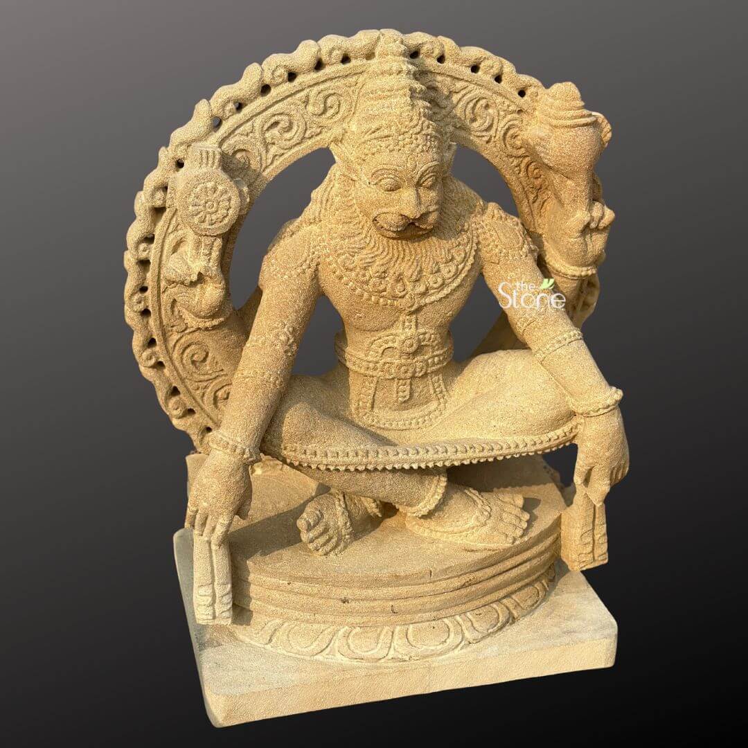 Lord Narasimha Stone Statue 30":Buy Best Idol - The Stone Studio