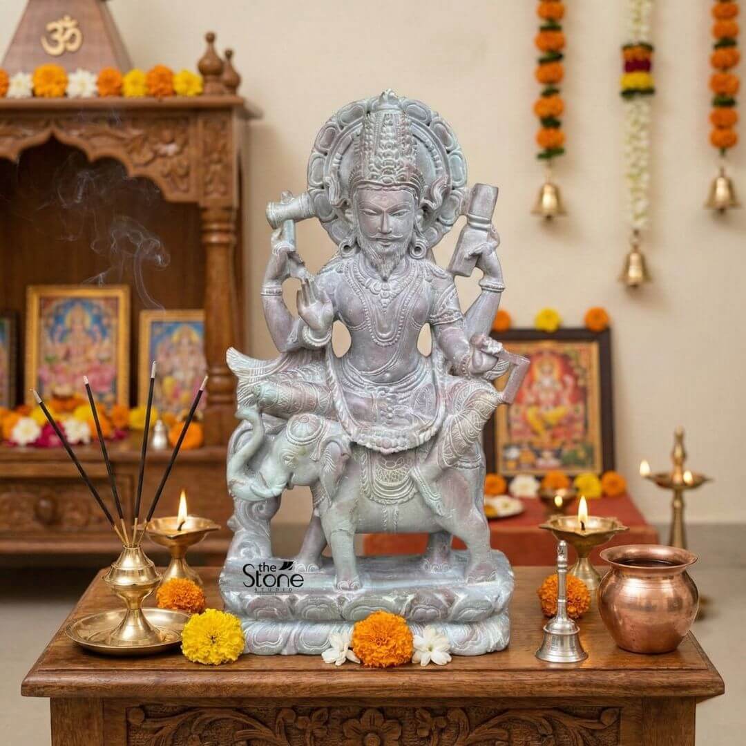 Lord Vishwakarma Statue : Buy Best Idol - The Stone Studio