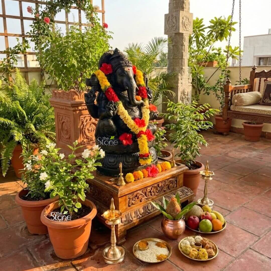 Why Keep a Tulsi Plant with an Idol? - The Stone Studio