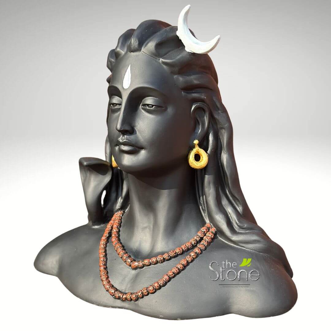 Adiyogi Shiva 18 Inch Fibre Statue : Best - The Stone Studio