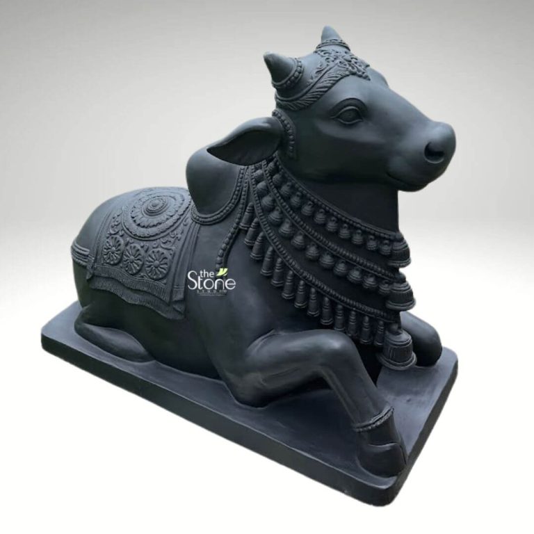 Lord Nandi Fibre Statue 3ft : Buy Best Idol - The Stone Studio