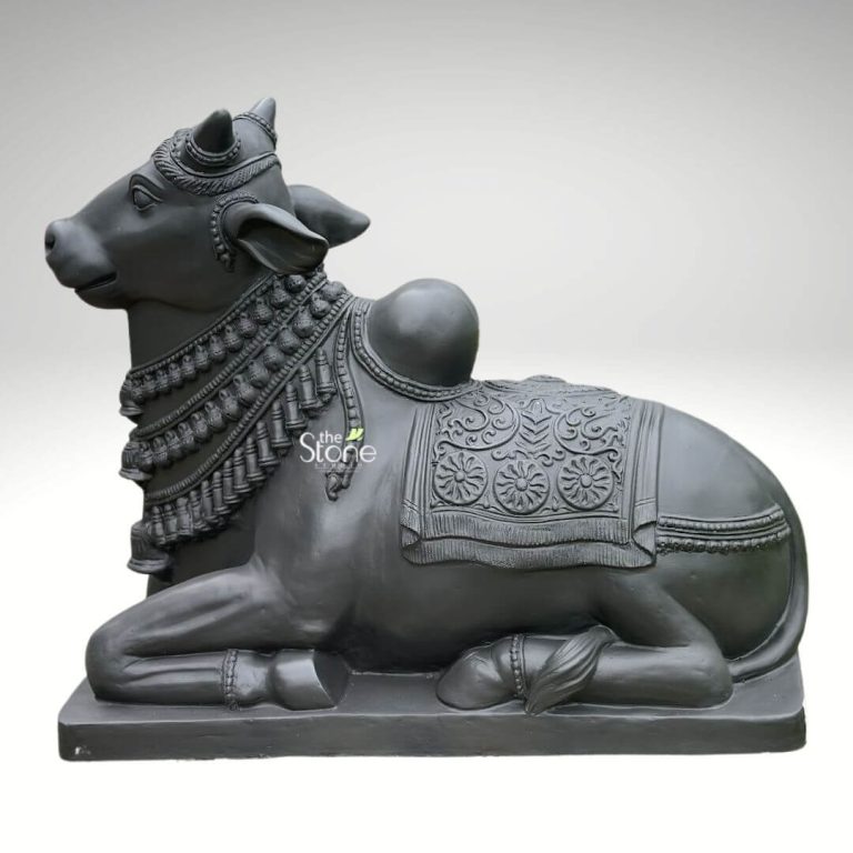 Lord Nandi Fibre Statue 3ft : Buy Best Idol - The Stone Studio