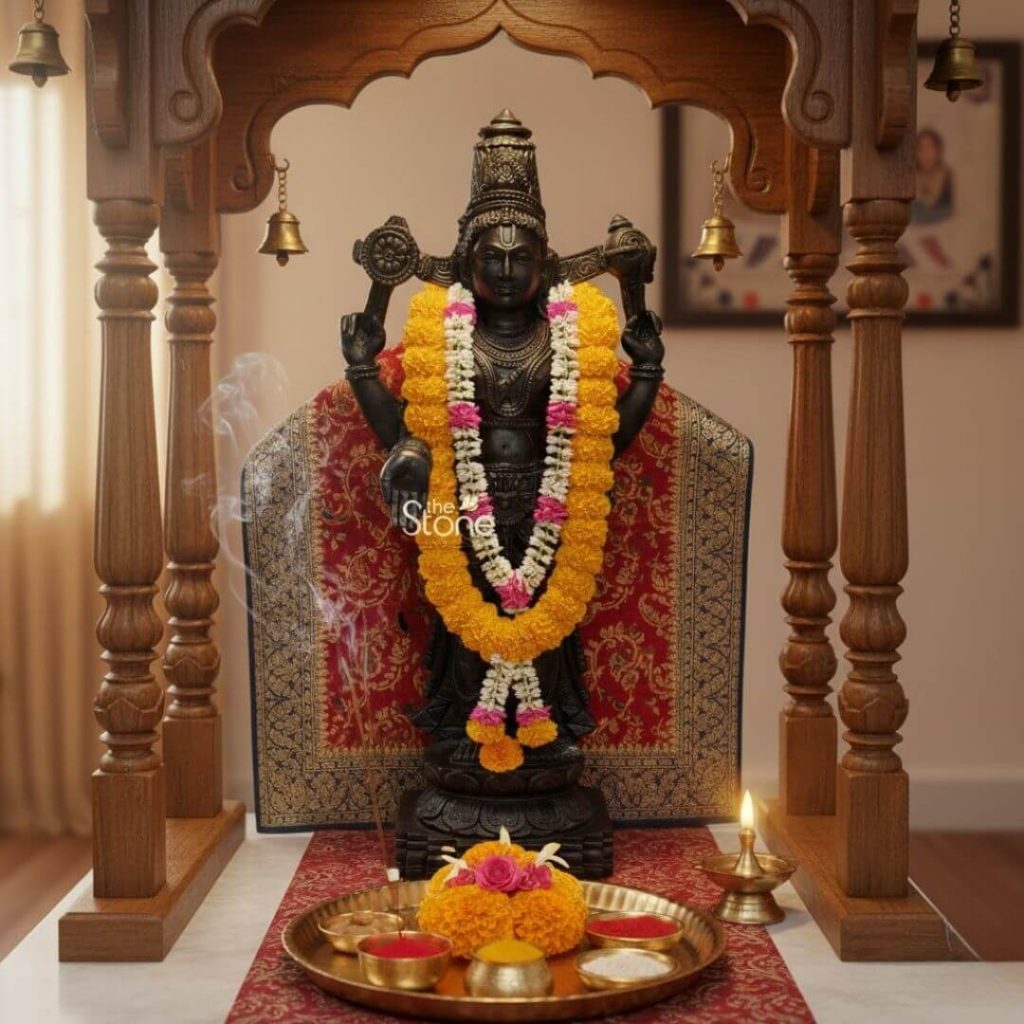 Buy Tirupati Balaji Murti for Home Temple 3.5ft - The Stone Studio