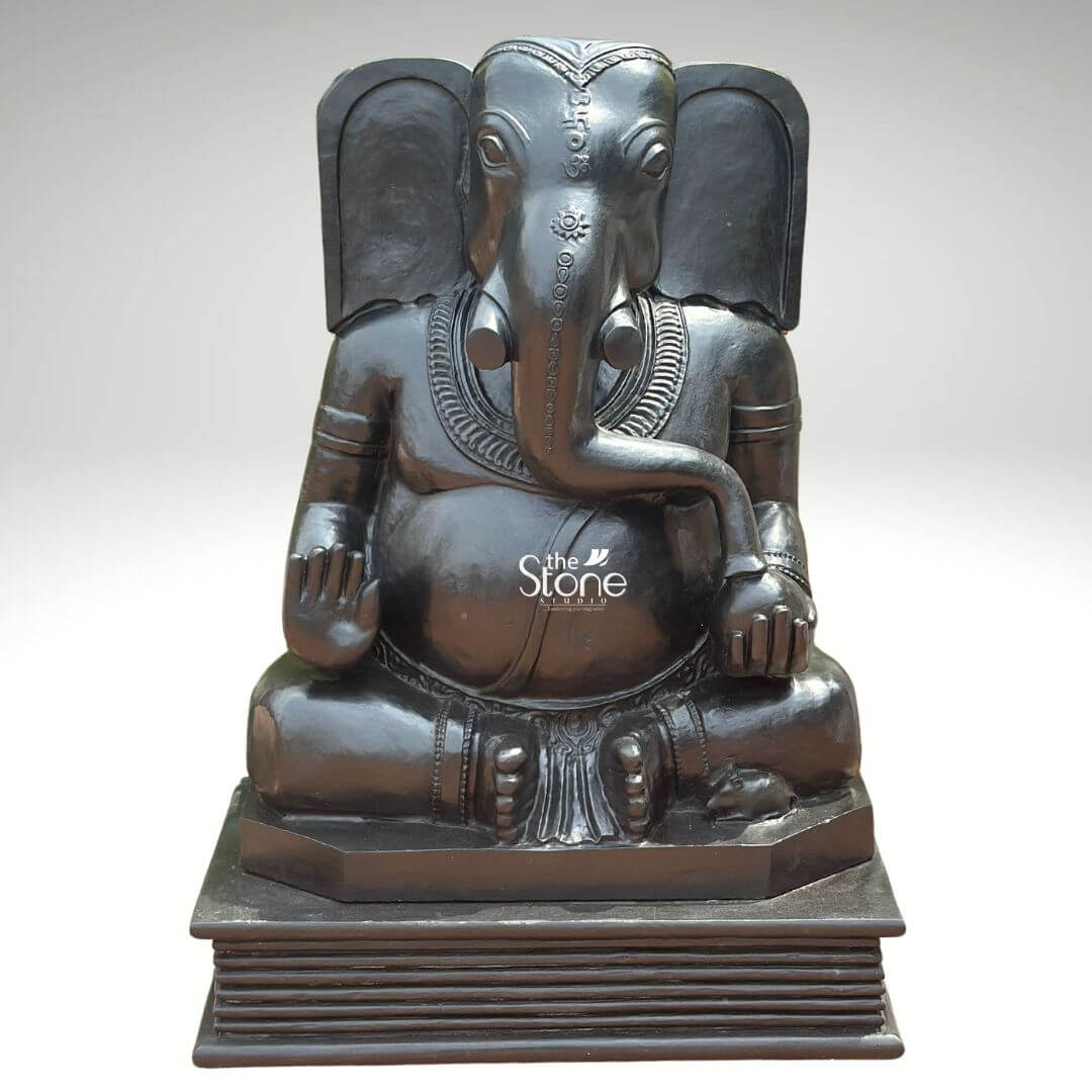 Dwi-Bhuja Ganesha Statue 3.5ft : Buy Best Art - The Stone Studio
